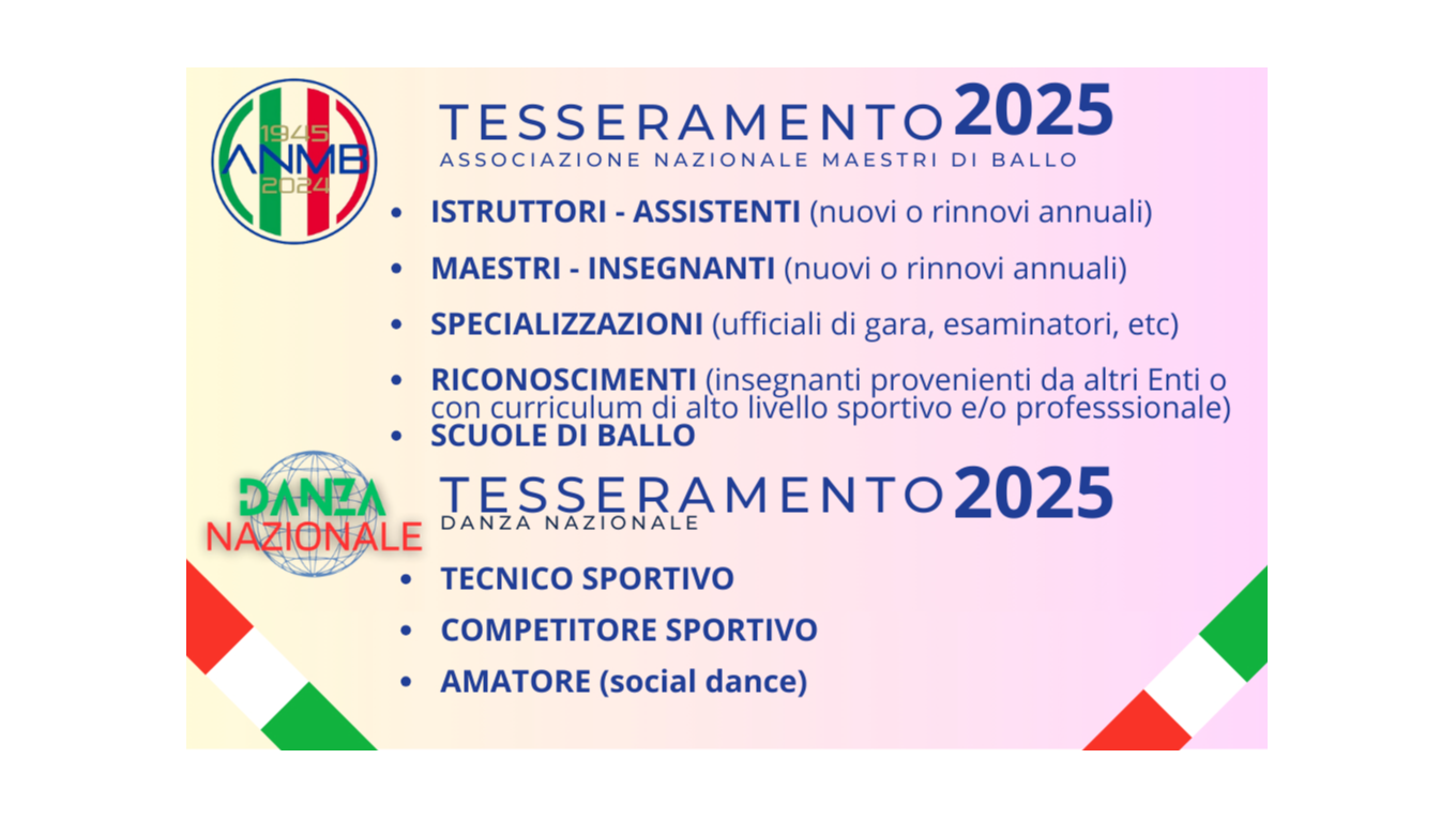 Tesseramento ANMB 2025